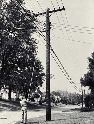 Old fashioned Utility Poles